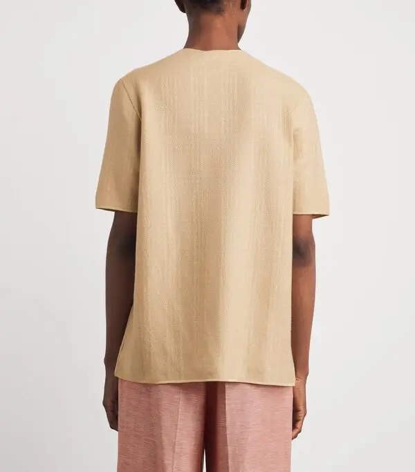 Colombo Cashmere-silk Knit T-shirt