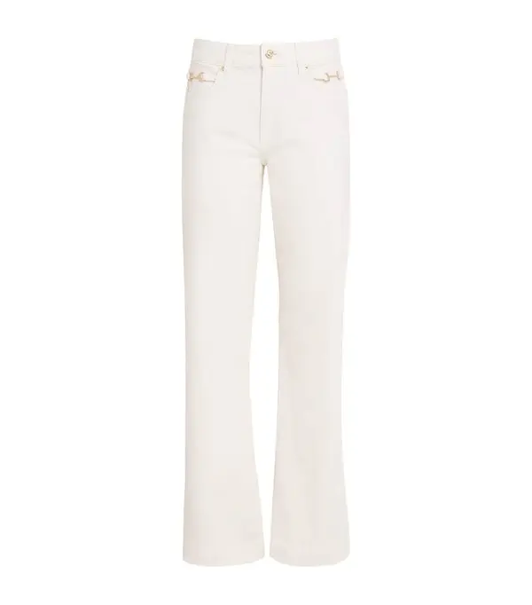 Paige Leenah Wide-leg Jeans - White