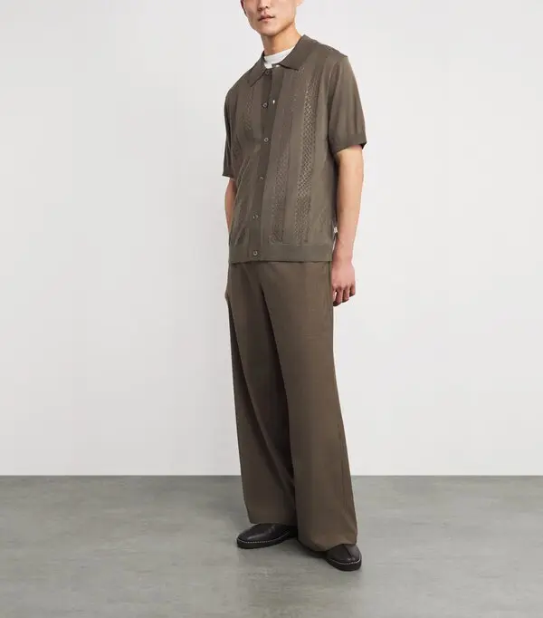 NN.07 Wool-blend Knitted Polo Shirt