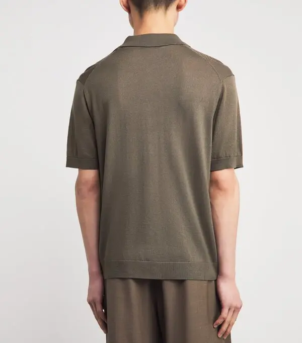 NN.07 Wool-blend Knitted Polo Shirt