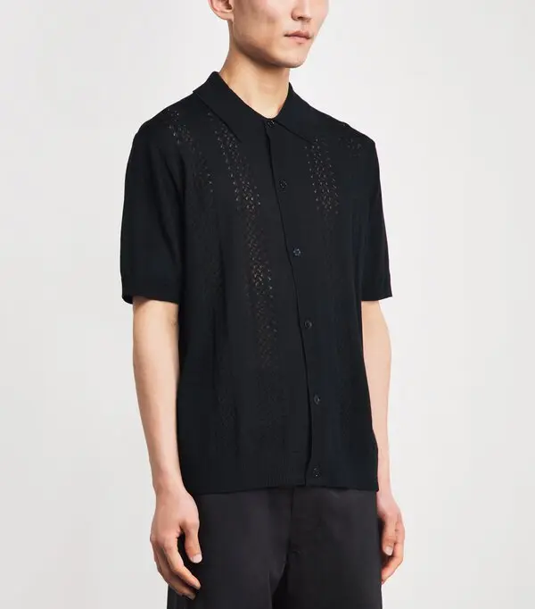 NN.07 Wool-blend Knitted Polo Shirt