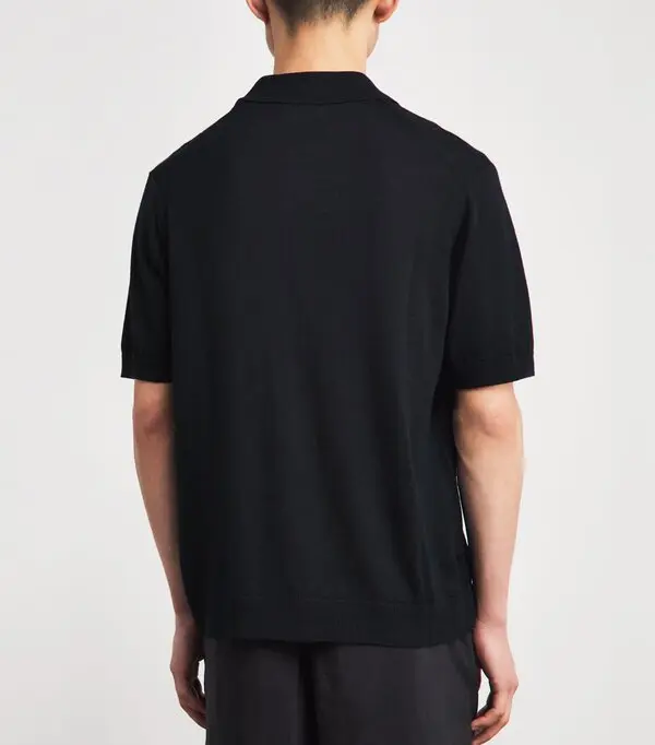 NN.07 Wool-blend Knitted Polo Shirt