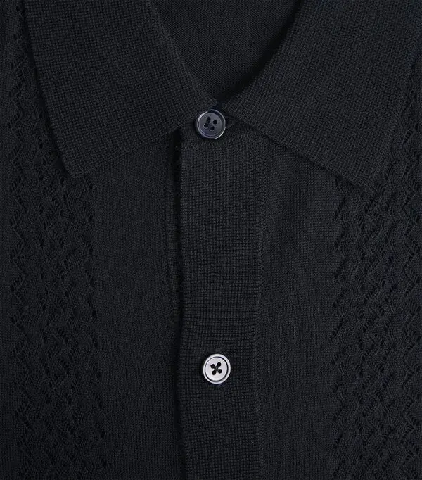 NN.07 Wool-blend Knitted Polo Shirt