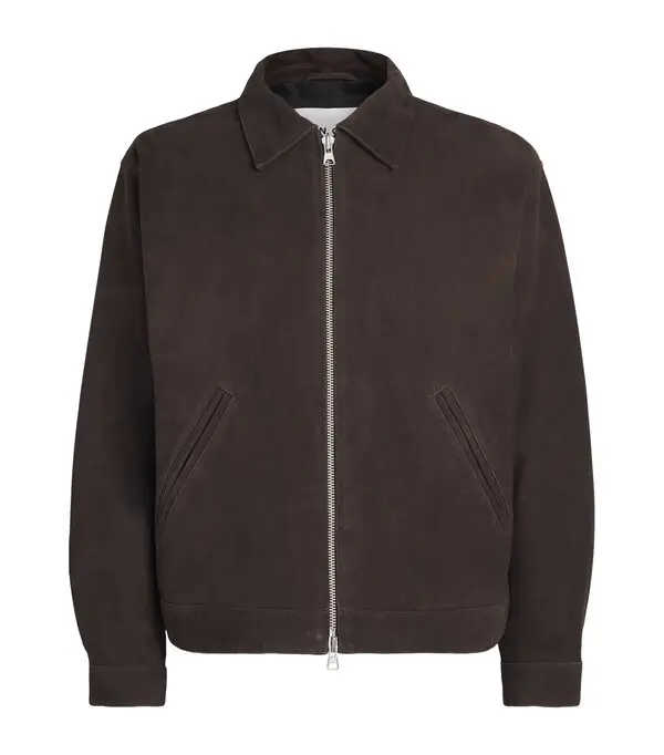 NN.07 Nn07 Goat Suede Petrus Jacket - Brown
