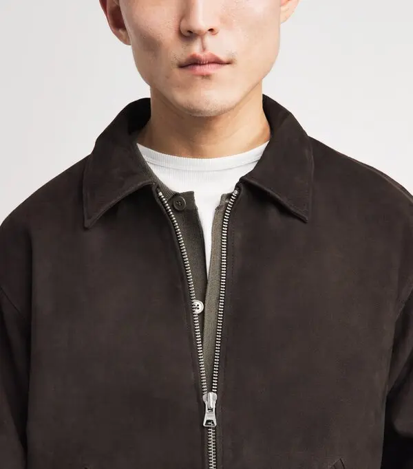 NN.07 Nn07 Goat Suede Petrus Jacket - Brown