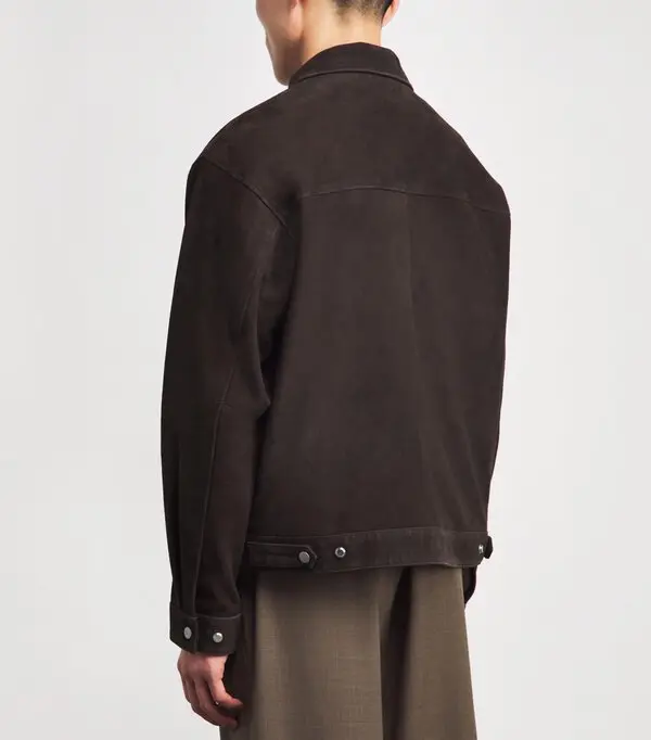 NN.07 Nn07 Goat Suede Petrus Jacket - Brown