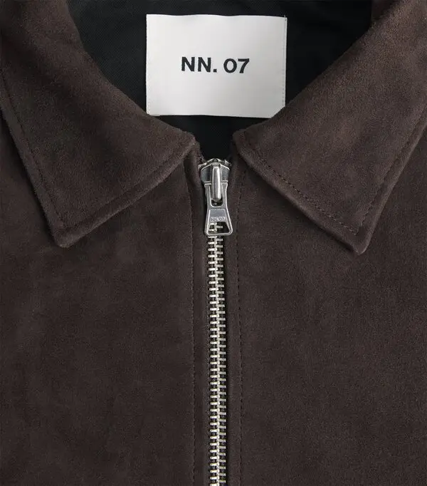NN.07 Nn07 Goat Suede Petrus Jacket - Brown