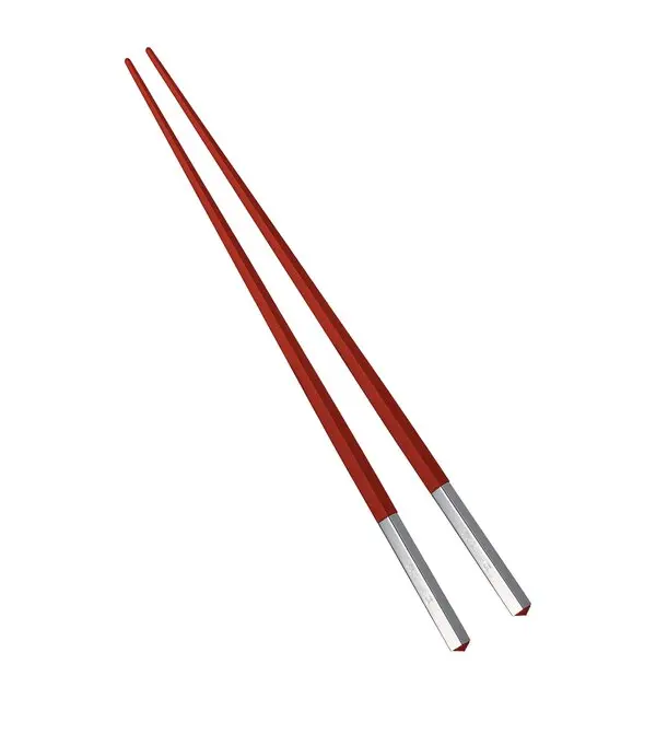 Christofle Silver-plated Uni Japanese Chopsticks - Red