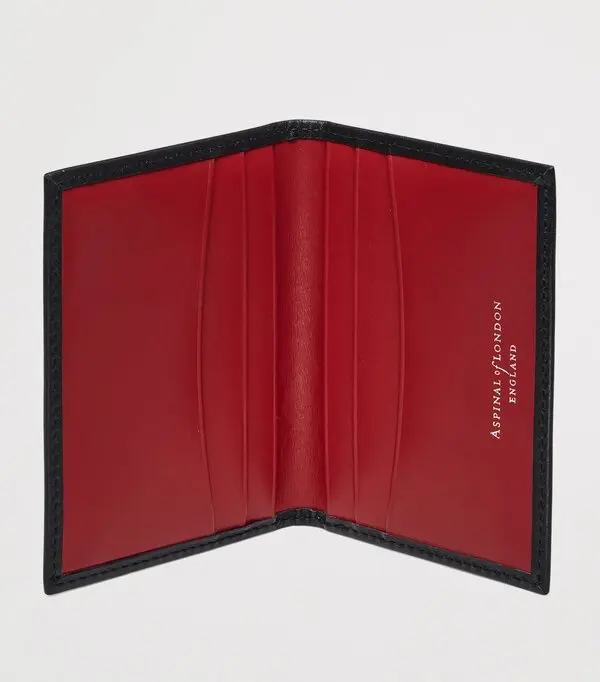 ASPINAL OF LONDON Leather Double Fold Card Holder