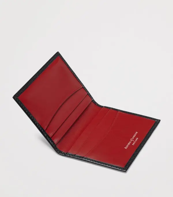 ASPINAL OF LONDON Leather Double Fold Card Holder
