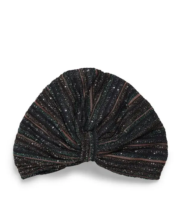 Missoni Sequin-embellished Turban - Brown