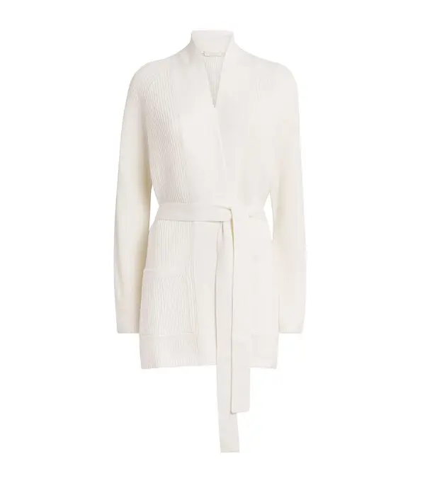 Falke Cotton-linen Blend Tie Cardigan