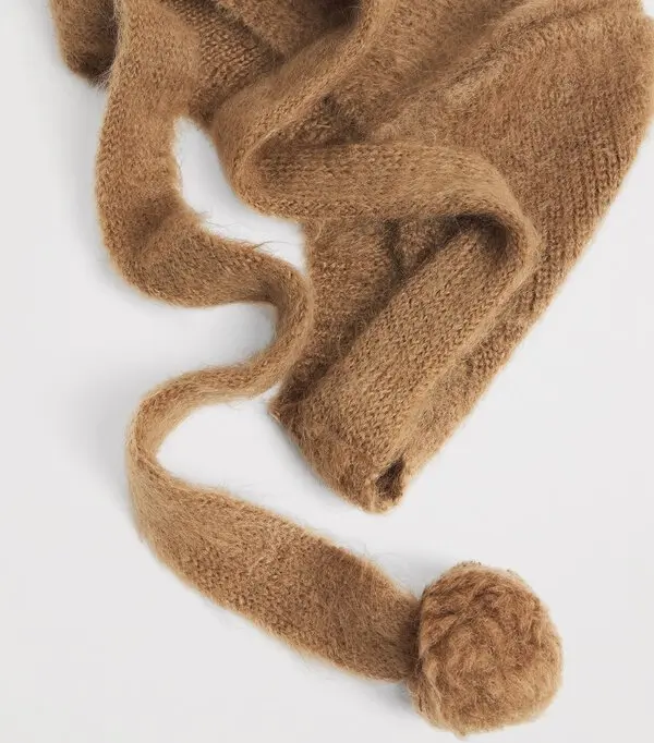 Acne Studios Mohair-wool Earflap Beanie - Brown