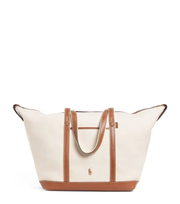 Polo Ralph Lauren Canvas Shopper Tote Bag - Ivory