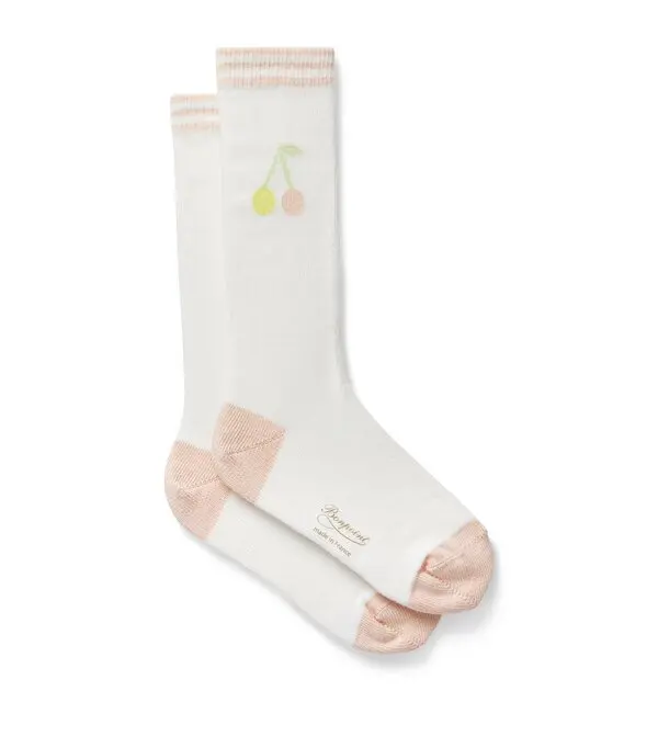 Bonpoint Cotton-blend Crew Socks - White