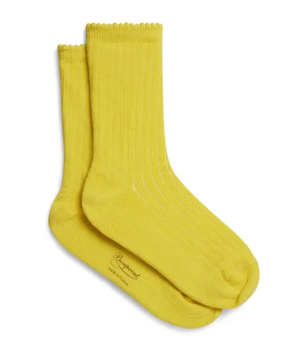 Bonpoint Cotton-blend Ribbed Socks - Green