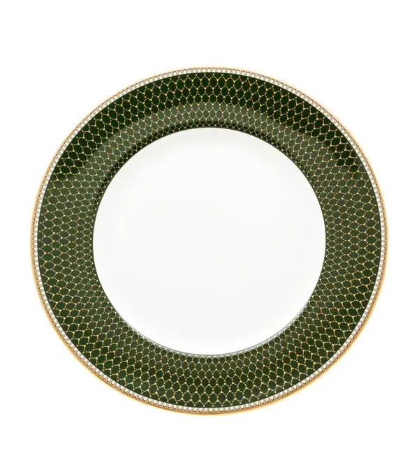 Halcyon Days Antler Trellis Plate - Green