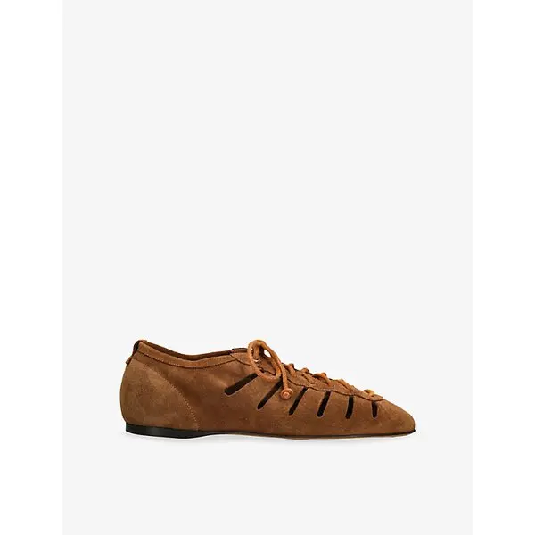 Isabel Marant Étoile Leyza Suede Trainers - Rust