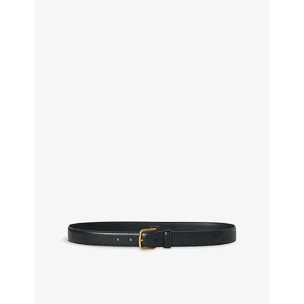 THE ROW Classic Leather Belt - Black Ang
