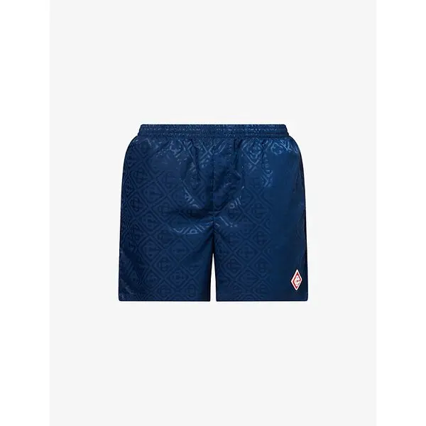 Casablanca Monogram Jacquard Swim Shorts - Navy