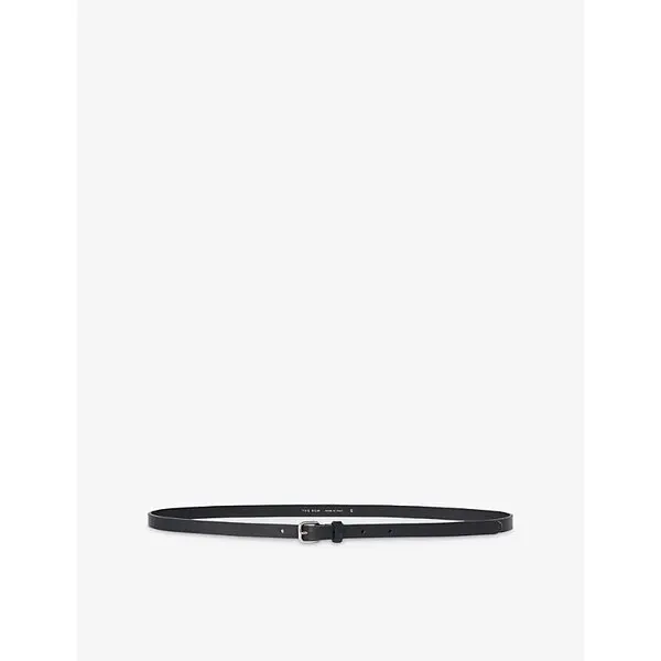 THE ROW Mini Leather Belt - Black Ans