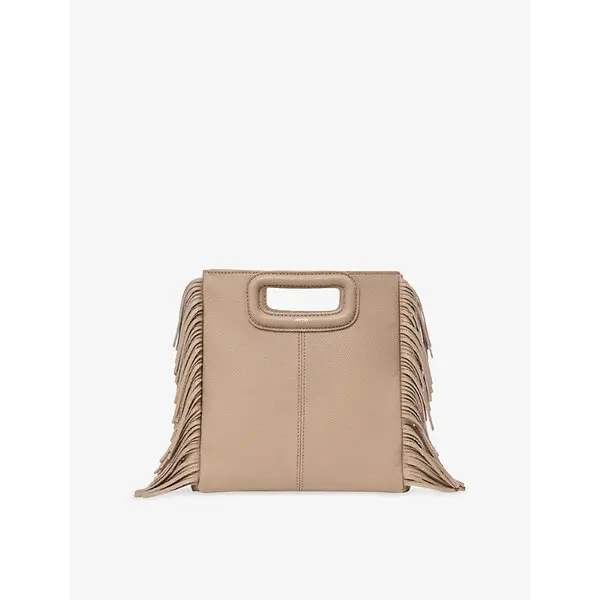 Maje Grained-leather Cross-body Bag