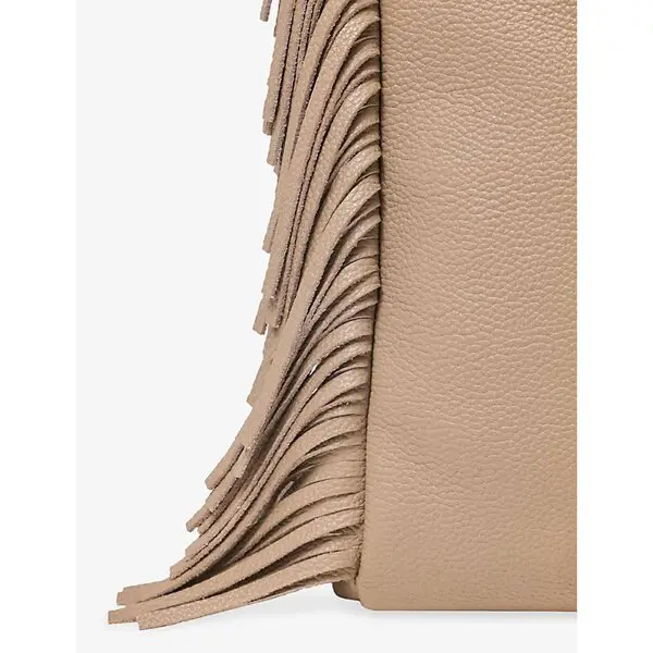 Maje Grained-leather Cross-body Bag