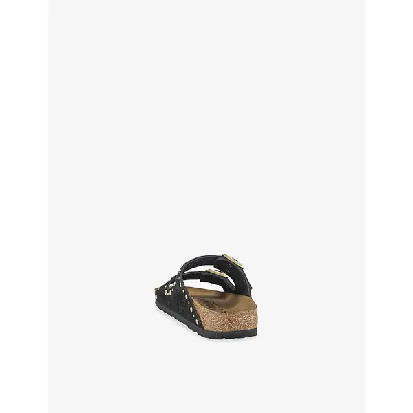 BIRKENSTOCK Arizona Two-strap Suede Sandals - Black Rivet