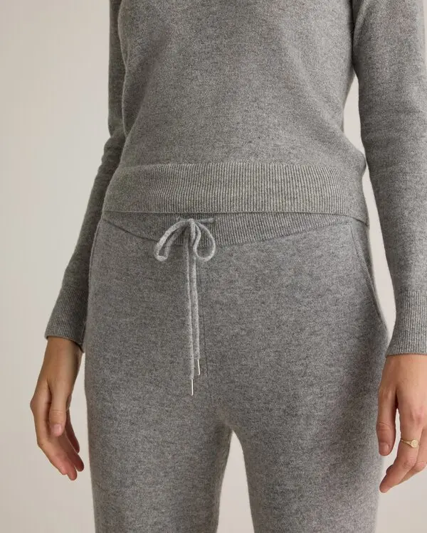 Quince Mongolian Cashmere Sweatpants - Heather Grey