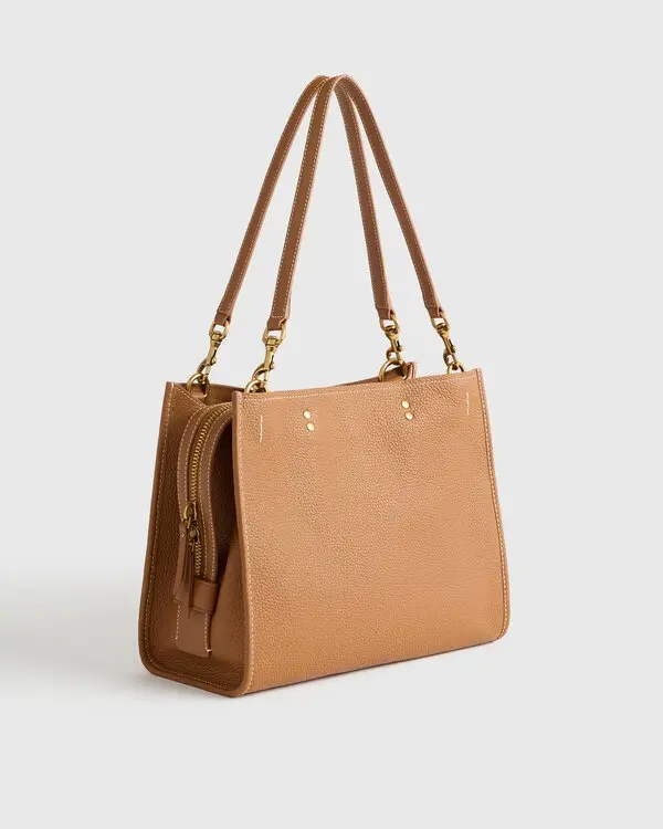 Quince Italian Leather Medium Convertible Satchel