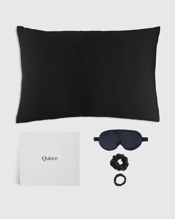 Quince Beauty Sleep Set - Black