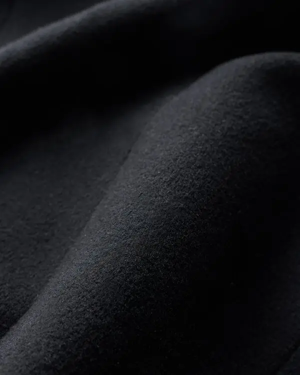 Quince Wool Cashmere Tailored Long Coat - Black