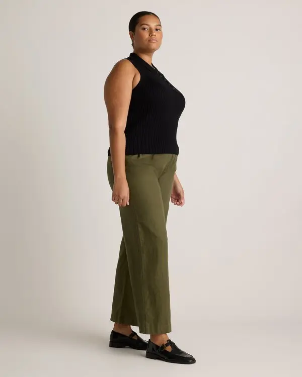 Quince Eco-knit Polo Sweater Tank Top