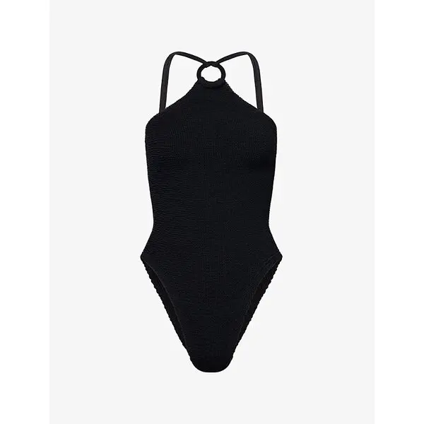 Hunza G Jasmine Halterneck Swimsuit - Black