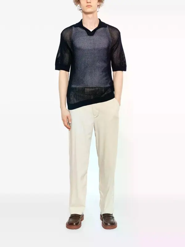 Tagliatore Tilley Knitted Short-sleeve Polo Shirt