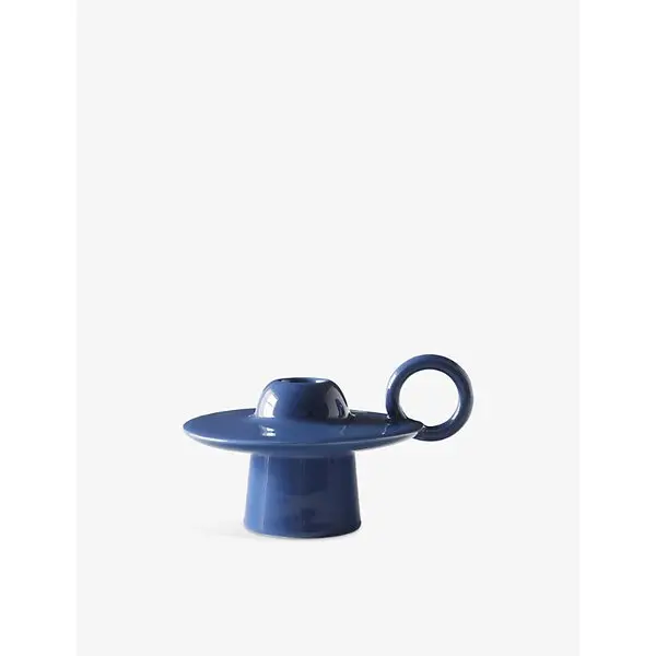 &TRADITION Momento Jh39 Ceramic Candleholder - Azure