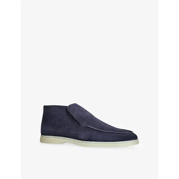 AURELIEN City Suede Loafers - Navy