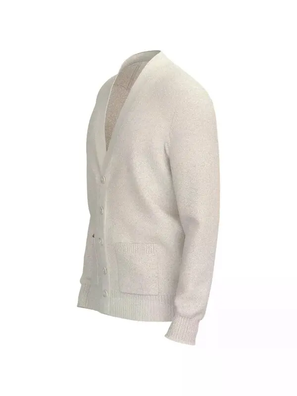 BOSS X Beckham Patch-pocket V-neck Cardigan