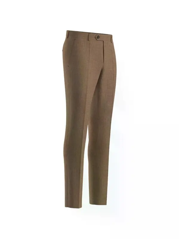 BOSS Button Trousers - Brown