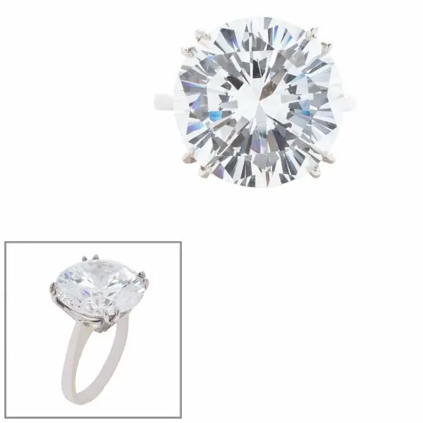 FANTASIA BY DESERIO Solitaire Ring - White Gold
