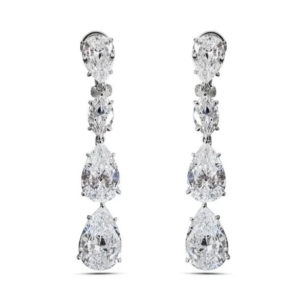 FANTASIA BY DESERIO Drop Earrings - Yellow Gold Plated