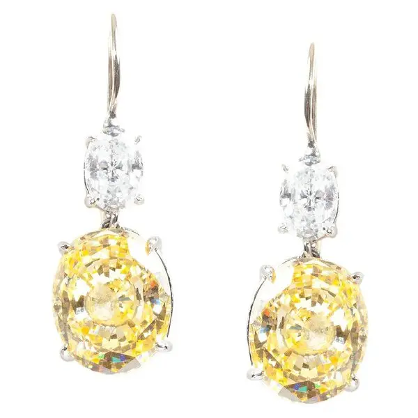 FANTASIA BY DESERIO Drop Earrings - Yellow Gold Plated