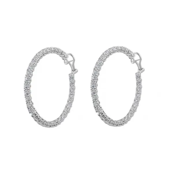 FANTASIA BY DESERIO Hoop Earrings - Yellow Gold Plated