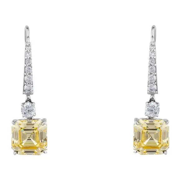 FANTASIA BY DESERIO Earrings - White Gold Plated