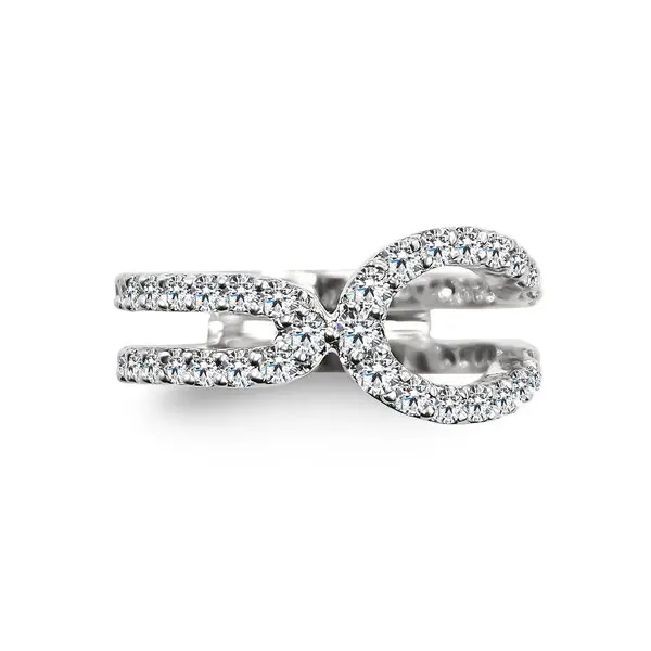 FANTASIA BY DESERIO Open Statement Ring F1570-cz-14kt - White Gold