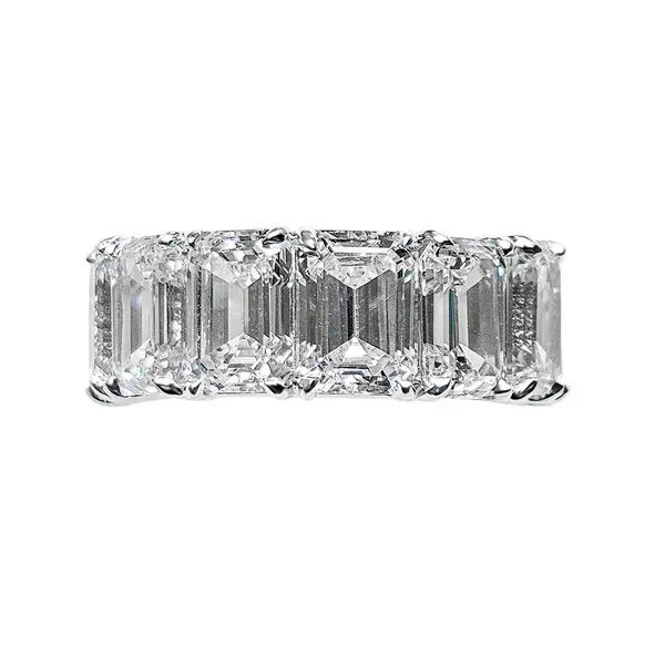 FANTASIA BY DESERIO 1.5ct Emerald Cut Band - White Gold