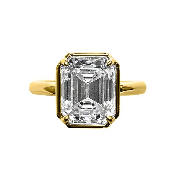 FANTASIA BY DESERIO Emerald Cut Ring - White Gold