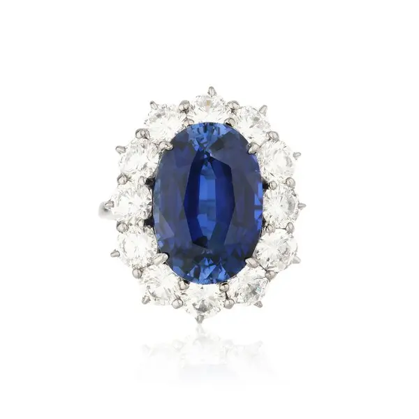 FANTASIA BY DESERIO 12ct Sapphire Cocktail Ring - Yellow Gold