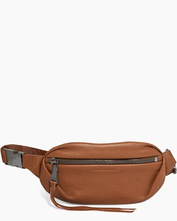 AIMEE Milan Bum Bag - Chestnut With Gunmetal