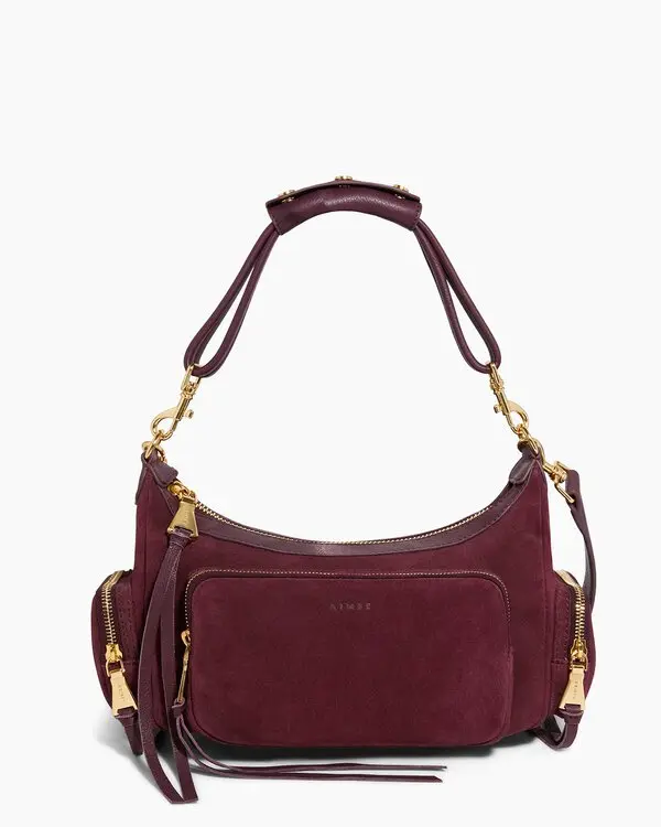 AIMEE Away We Go Convertible Shoulder - Cherry Suede
